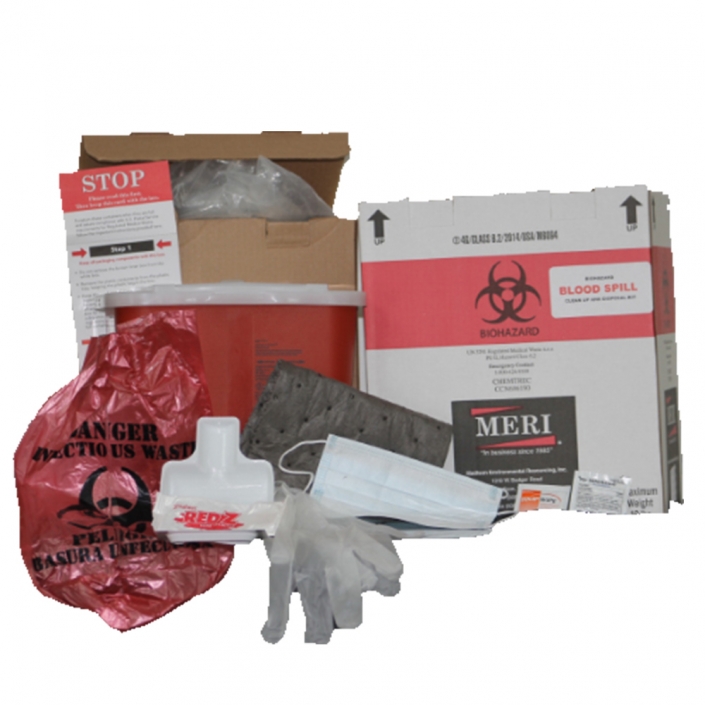Biohazard Blood Spill Clean Up & Disposal Kit - Bodily Fluid Clean Up Kit