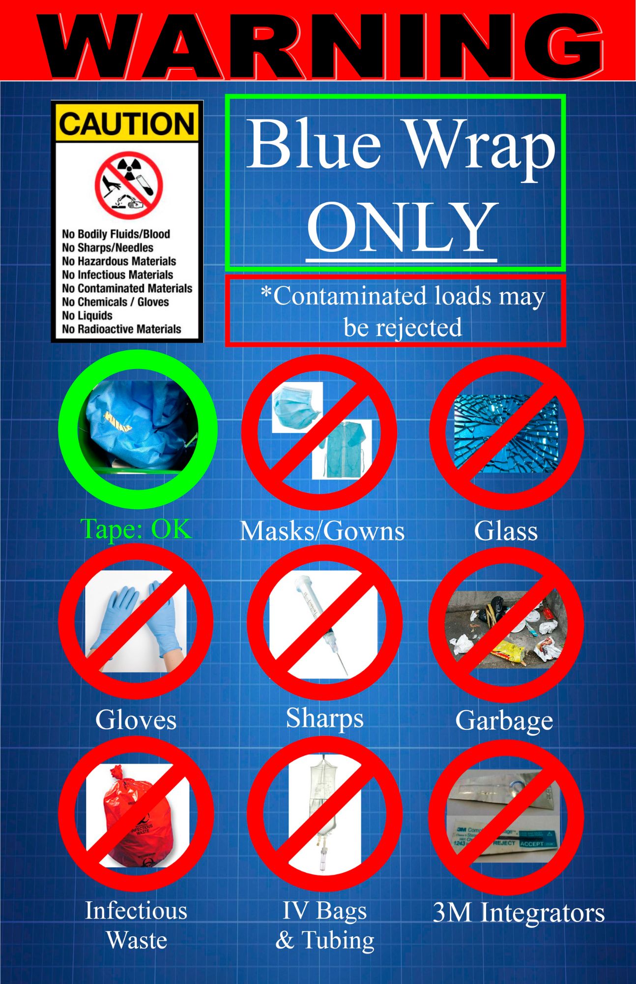Blue wrap POSTER - MERI, Inc
